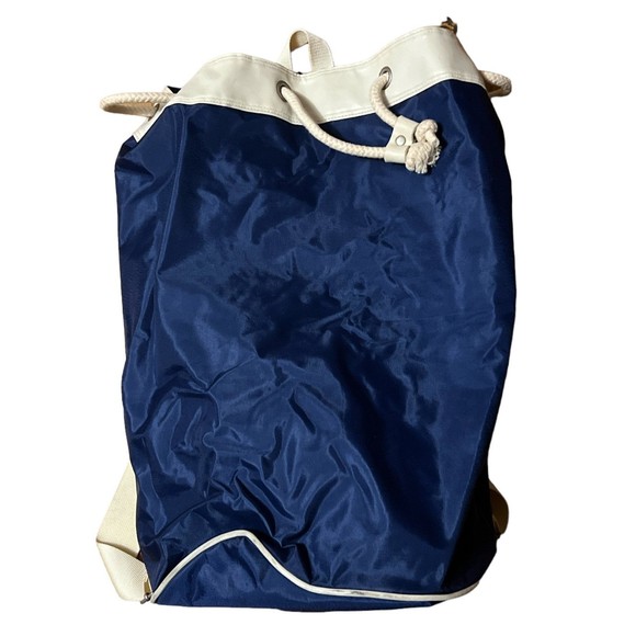 J. Crew | Bags | Vintage J Crew Canvas Blue Backpack | Poshmark